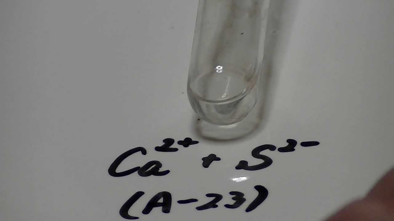 A23カルシウムイオンと硫化物イオンCa2+ + S2-.MTS - YouTube