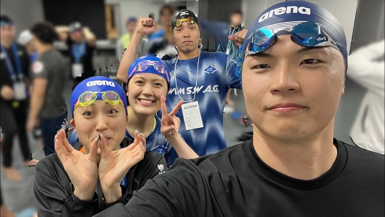 120歳区分NRまであと0.05秒【S.W.A.G.】4×25m混合フリーリレー - YouTube