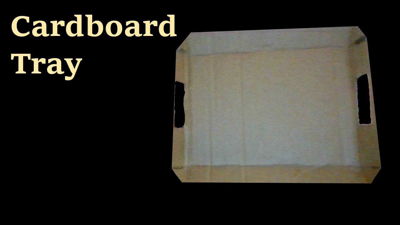 How to make a Cardboard Tray(Making Items) - YouTube