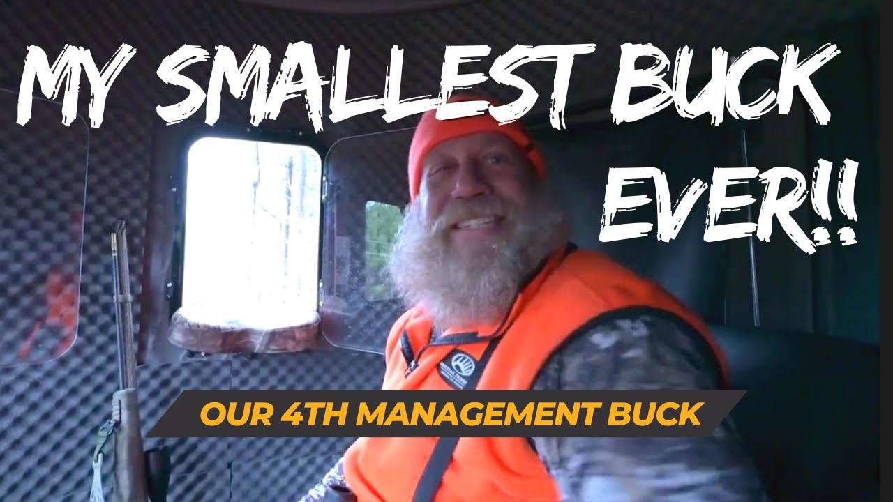 MY SMALLEST WHITETAIL BUCK EVER | Our 4th Management Buck On Our New ...