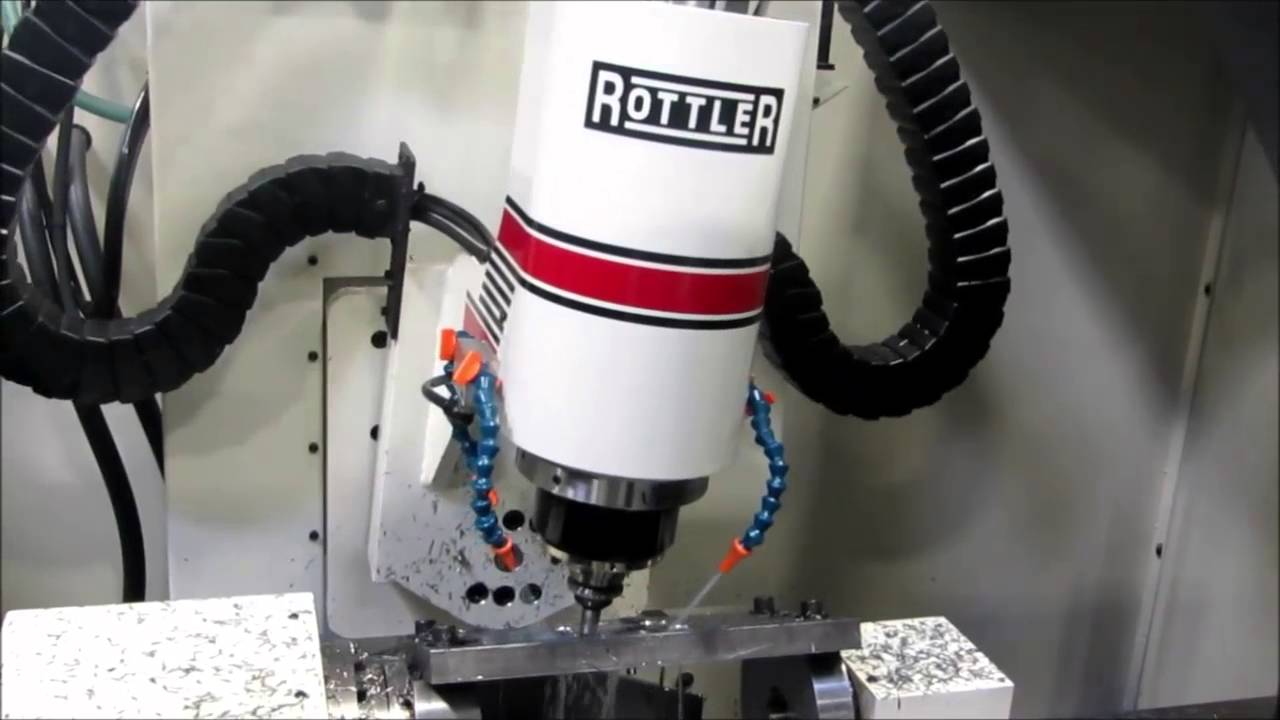 Rottler P69 5 Axis Head Porting & Digitizing CNC Machine - YouTube