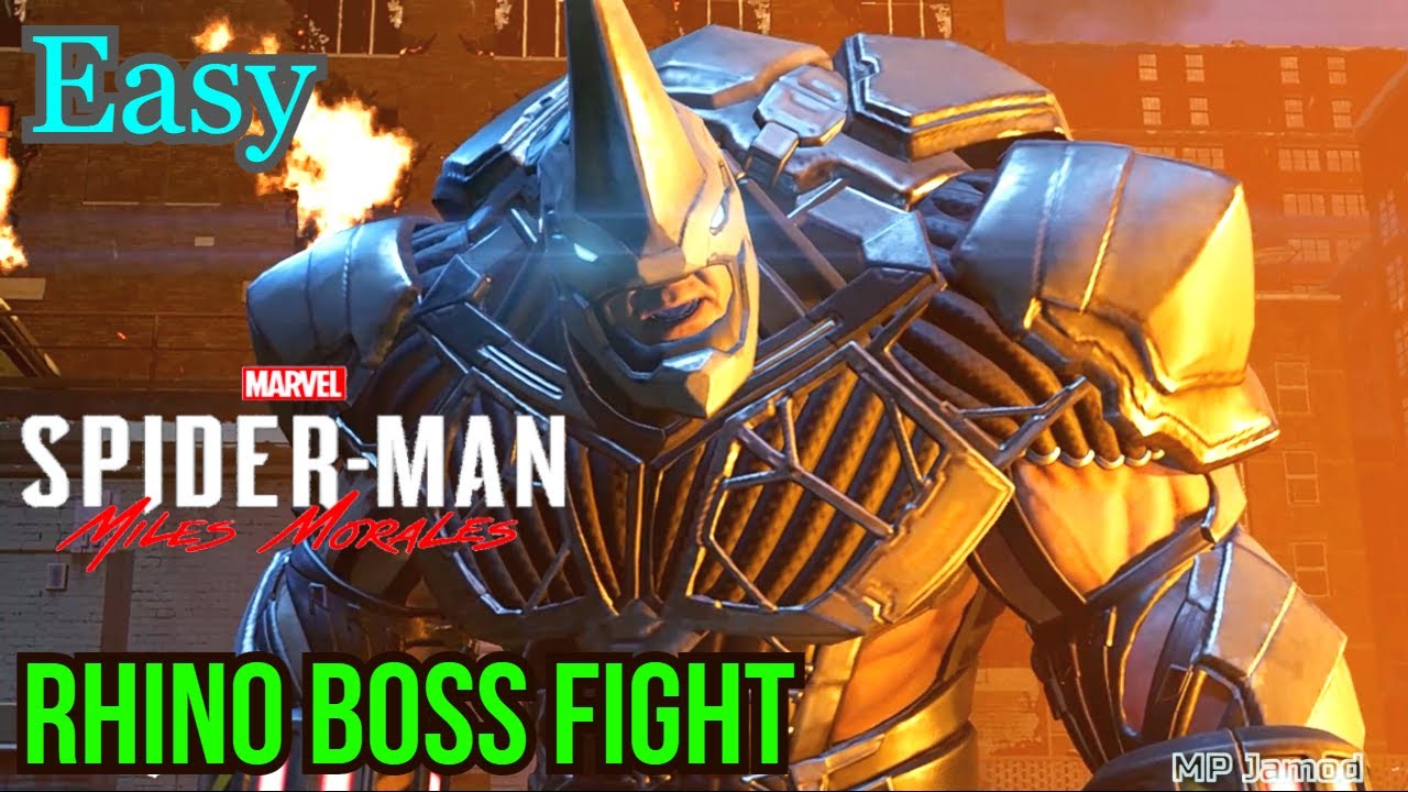 Marvel’s Spider-Man: Miles Morales | Rhino Boss Fight - YouTube