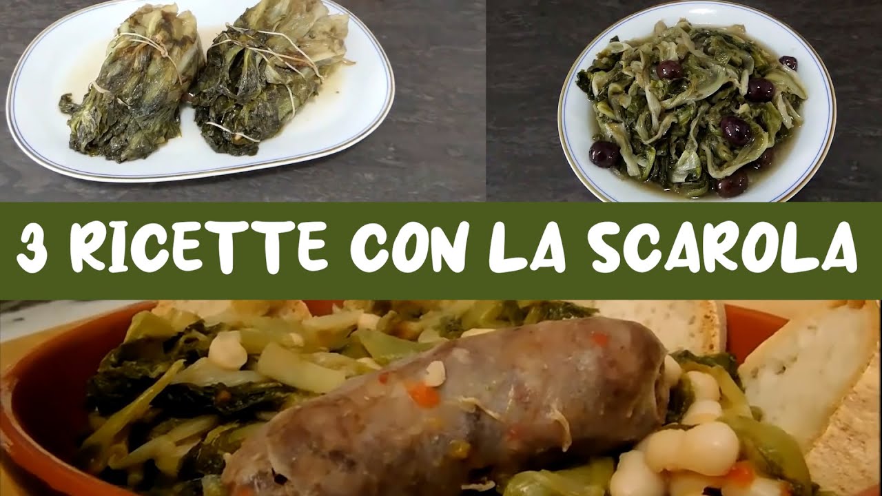3 Ricette Con La Scarola 😍 - YouTube