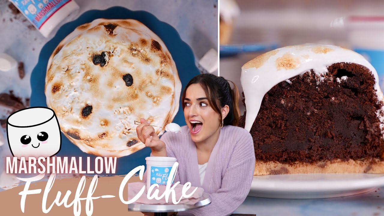 Fluffy Marshmallow-Torte mit Cookie Dough 😍 - YouTube