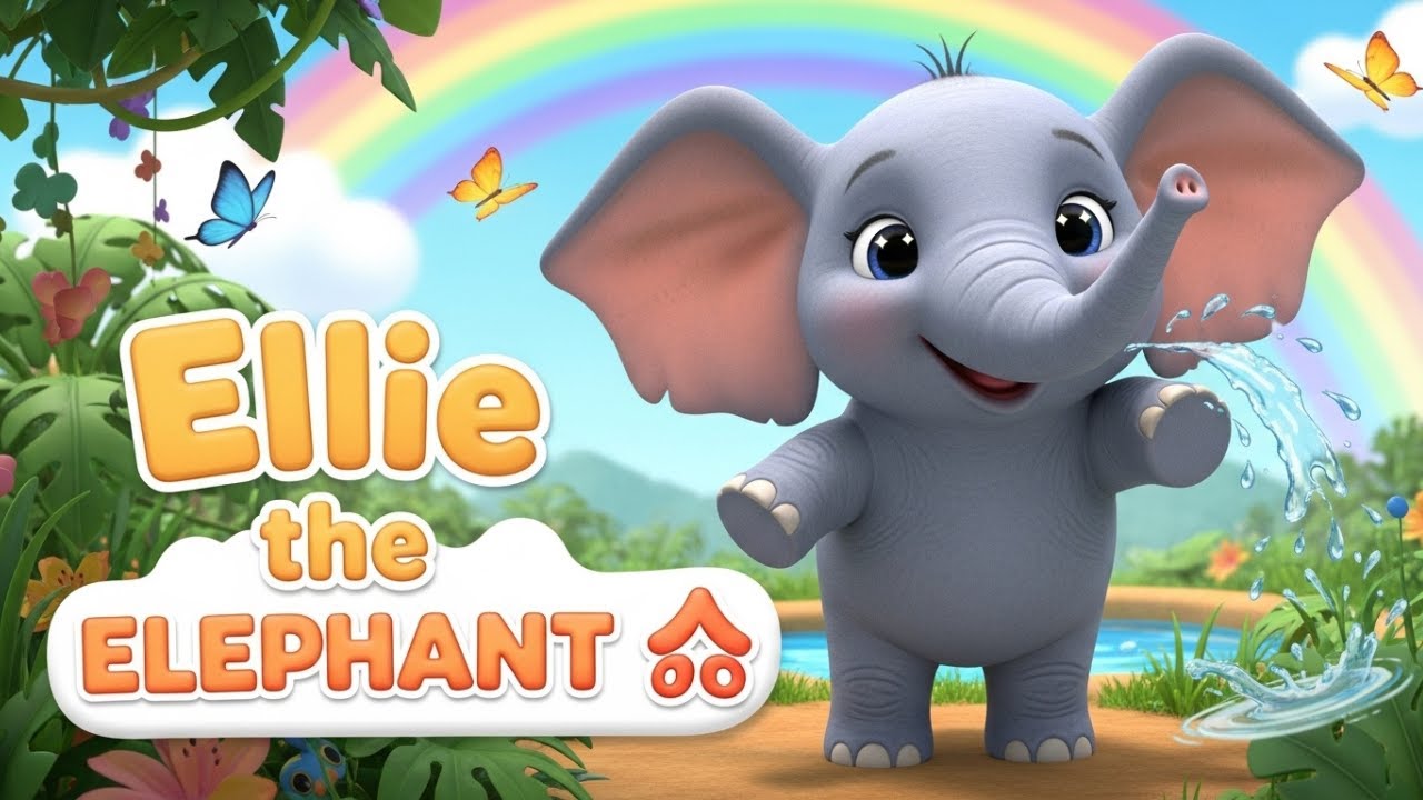 Ellie the Elephant 🐘 | Fun Jungle Nursery Rhyme for Kids & Toddlers ...