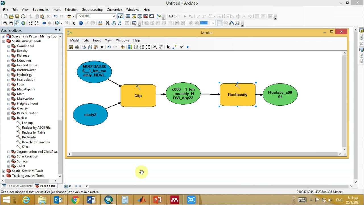 Create geo-processing model with Model builder in Arcmap. Δημιουργία μοντέλου στο Arcmap - YouTube