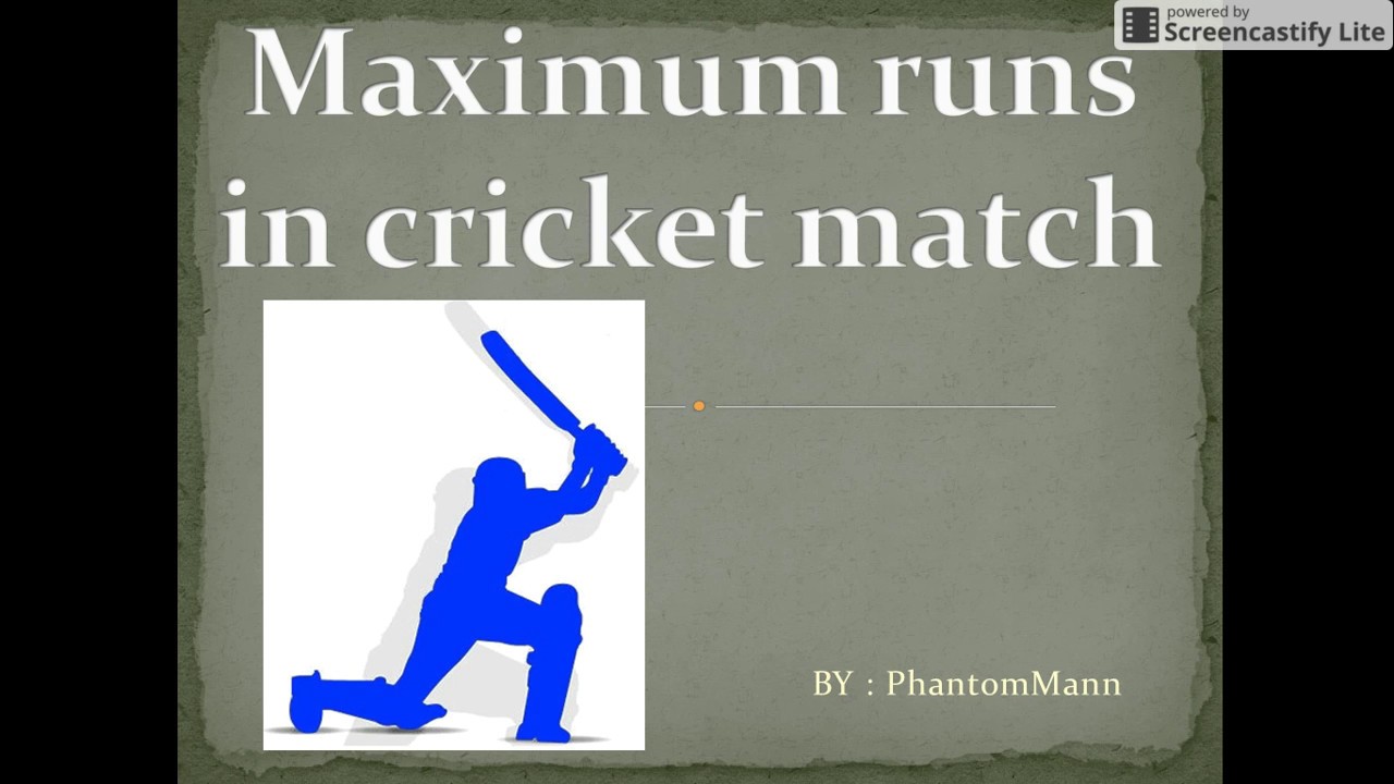 Interview puzzles with answers|Maximum runs in cricket match - YouTube