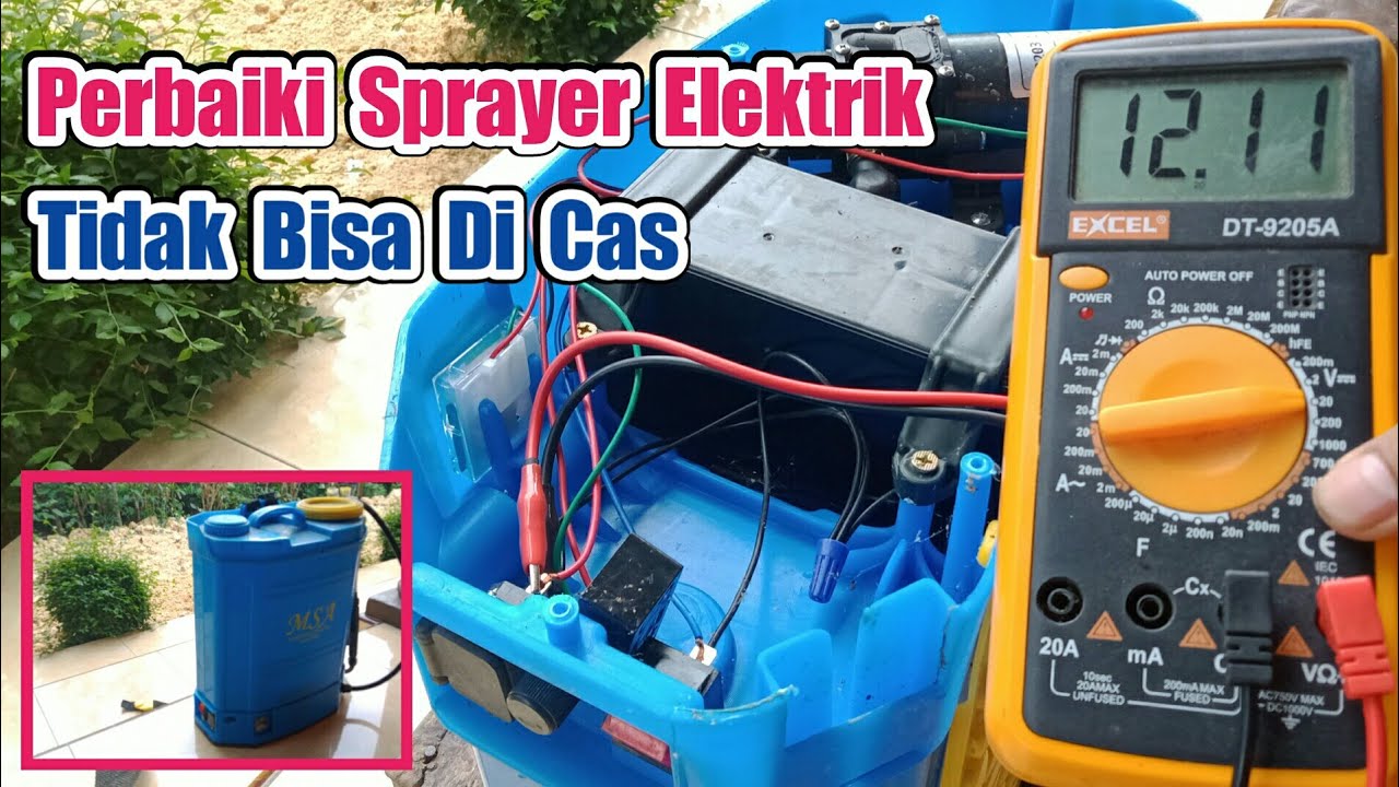 Cara Memperbaiki Sprayer Elektrik Tidak Bisa Dicas | Tips Perbaiki ...