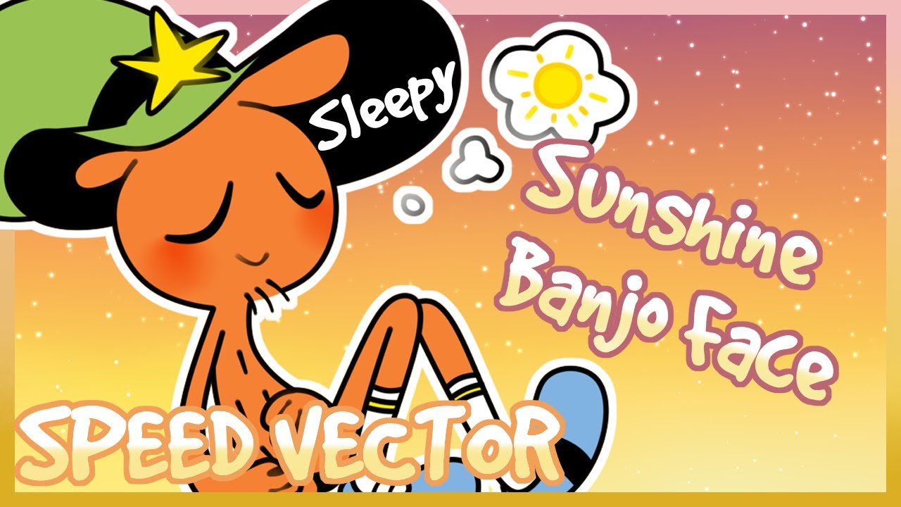 Wander Over Yonder - SPEED VECTOR - Sleepy Sunshine Banjo Face - YouTube