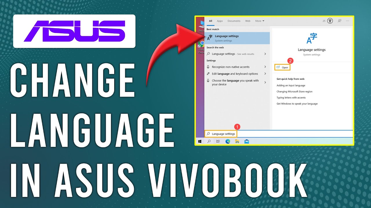 How To Change Language In Asus Vivobook (How To Switch Language In Asus ...