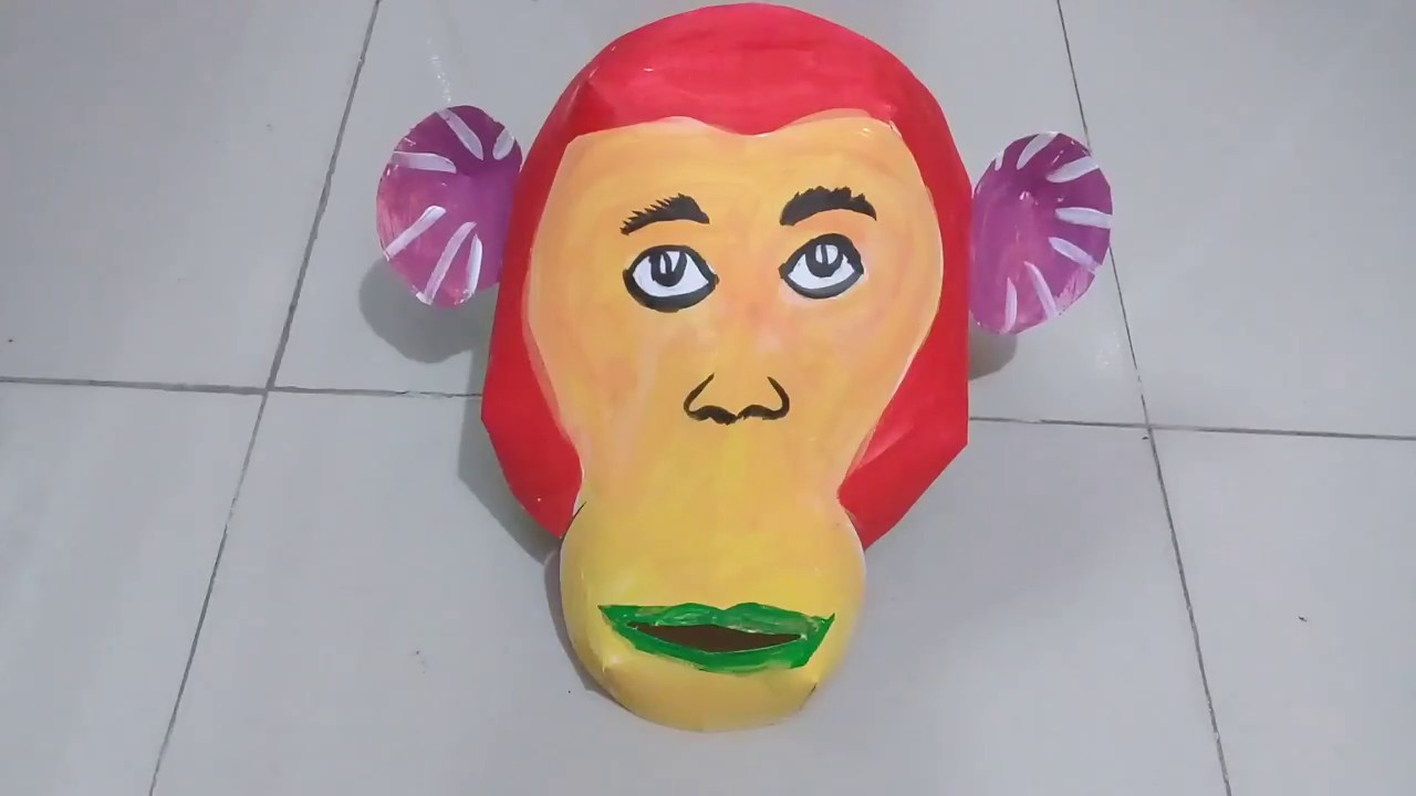 How to paint monkey mask - YouTube