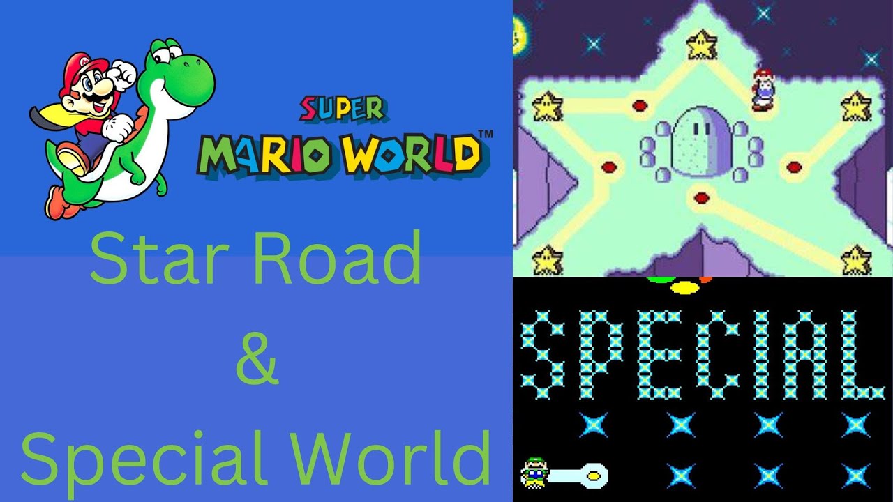 Super Mario World Star Raod & Special Road Complete Snes - YouTube