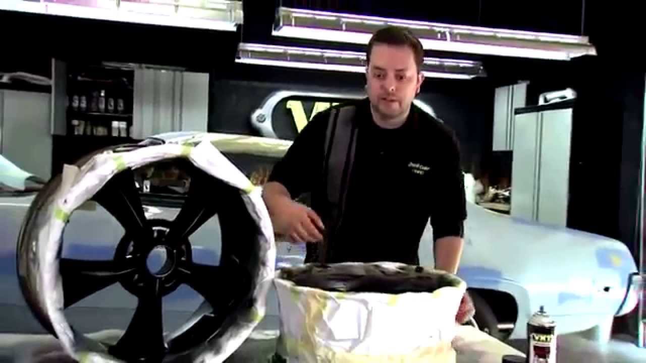 Velgen spuiten met VHT Wheel Paint (instructie) - YouTube