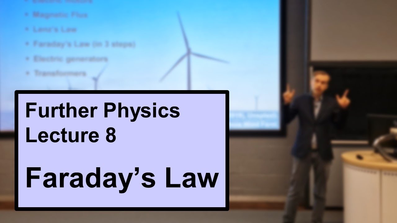 Further Physics Lecture 8: Faraday's Law - YouTube