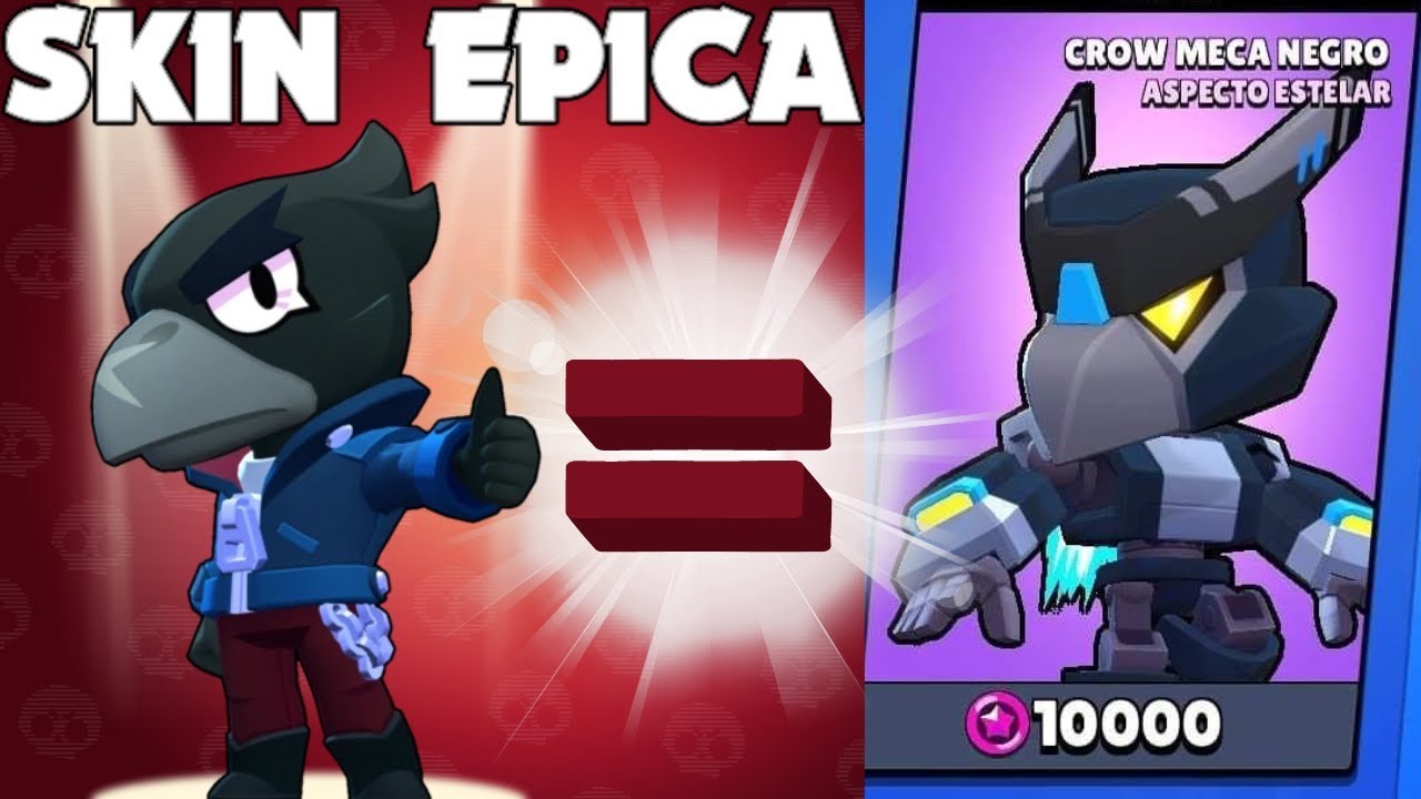 COMPRO LA SKIN DE CROW MECA NEGRO EN LA TIENDA ESTELAR | BRAWL STARS ...
