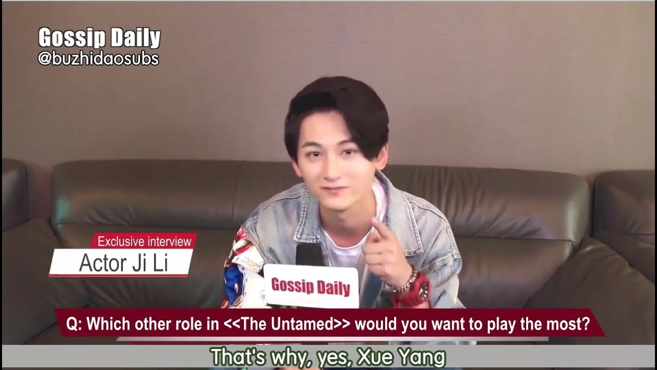 [ENG SUB] 190820 Ji Li Interview (纪李) - The Untamed Nie Huaisang - YouTube