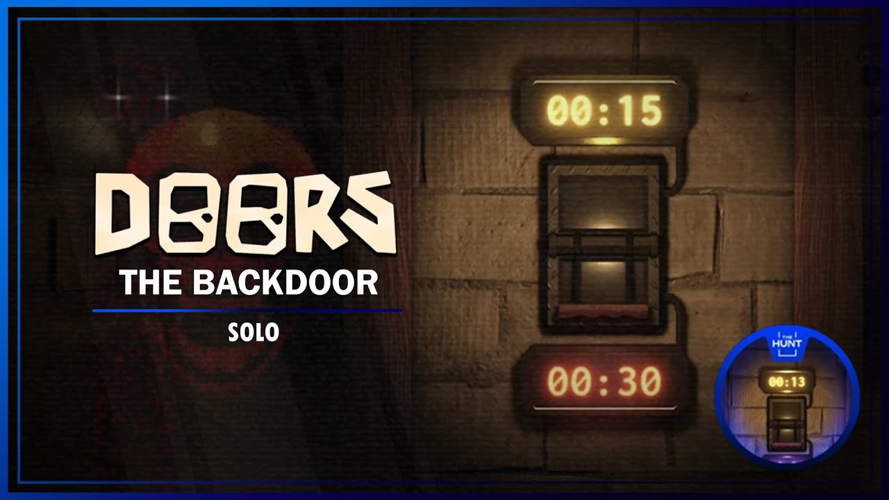 DOORS - The Backdoor - Solo (Full Walkthrough) | Roblox - The Hunt ...