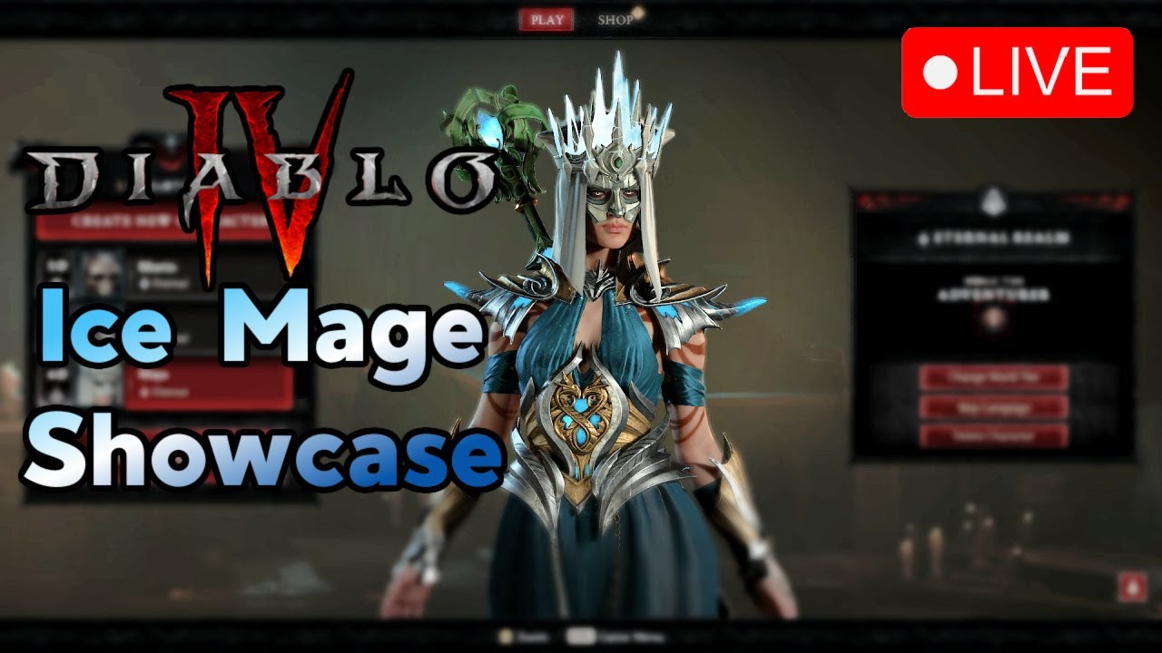 Diablo 4 - Ice Mage Showcase - Live - YouTube