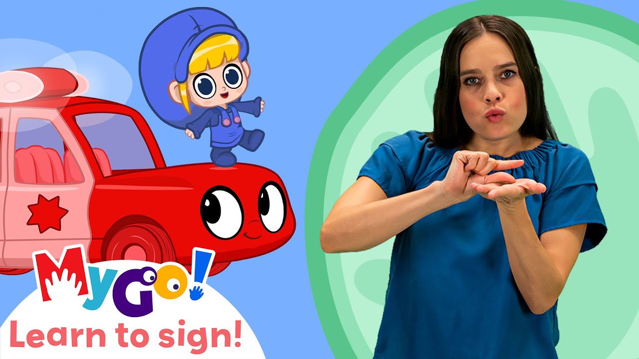 Learn Sign Language with Morphle! | My Red Police Car | | MyGo! | ASL ...