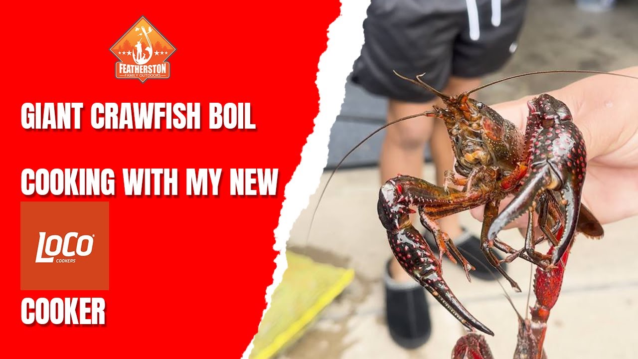 Giant Crawfish Boil | Cooking with My New LoCo Crawfish Cooker! - YouTube