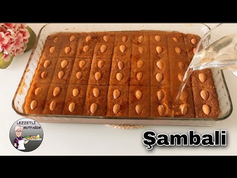 GERÇEK GARANTİ TARİF BU✔️ Un Yok, Yumurta Yok, Yağ Yok  Hakiki Şambali Tatlısı Nasıl Yapılır?