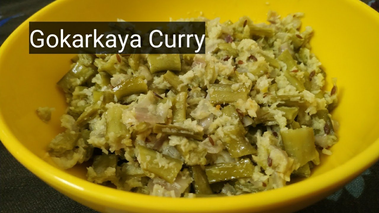 Gokarkaya Curry|Cluster Beans Curry - YouTube