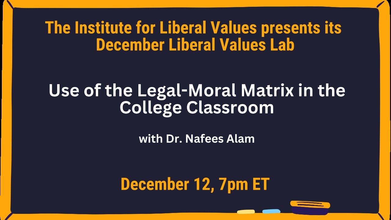 Use of the Legal-Moral Matrix in the College Classroom - YouTube