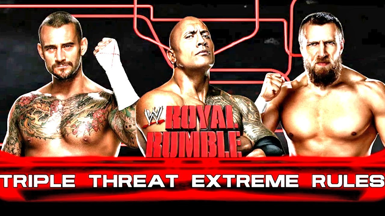 WWE 2K14 The Rock vs CM Punk vs Daniel Bryan - YouTube