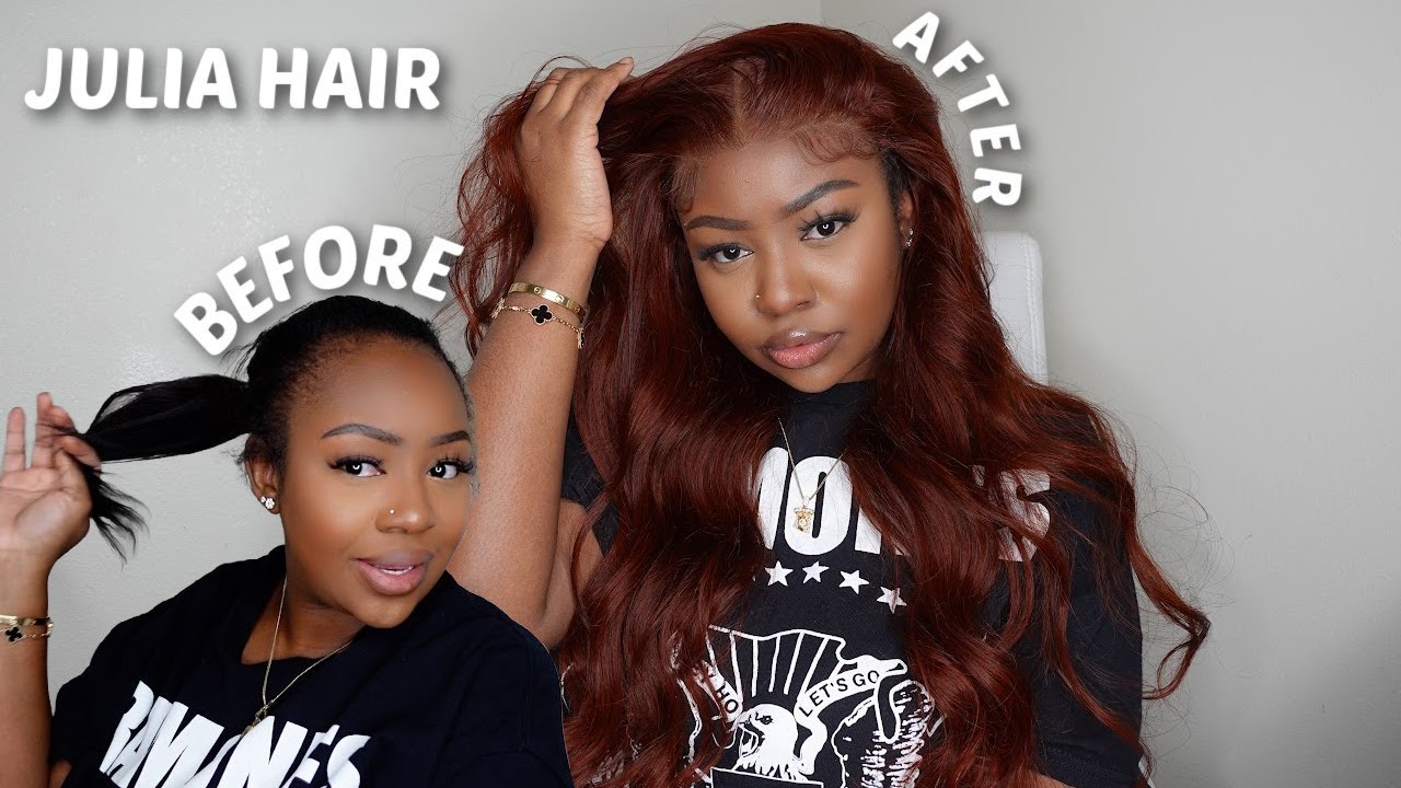 #33B Is Back!🔥 Reddish Brown Body Wave Closure Wig|Pre-cut&Tiny Knots ...