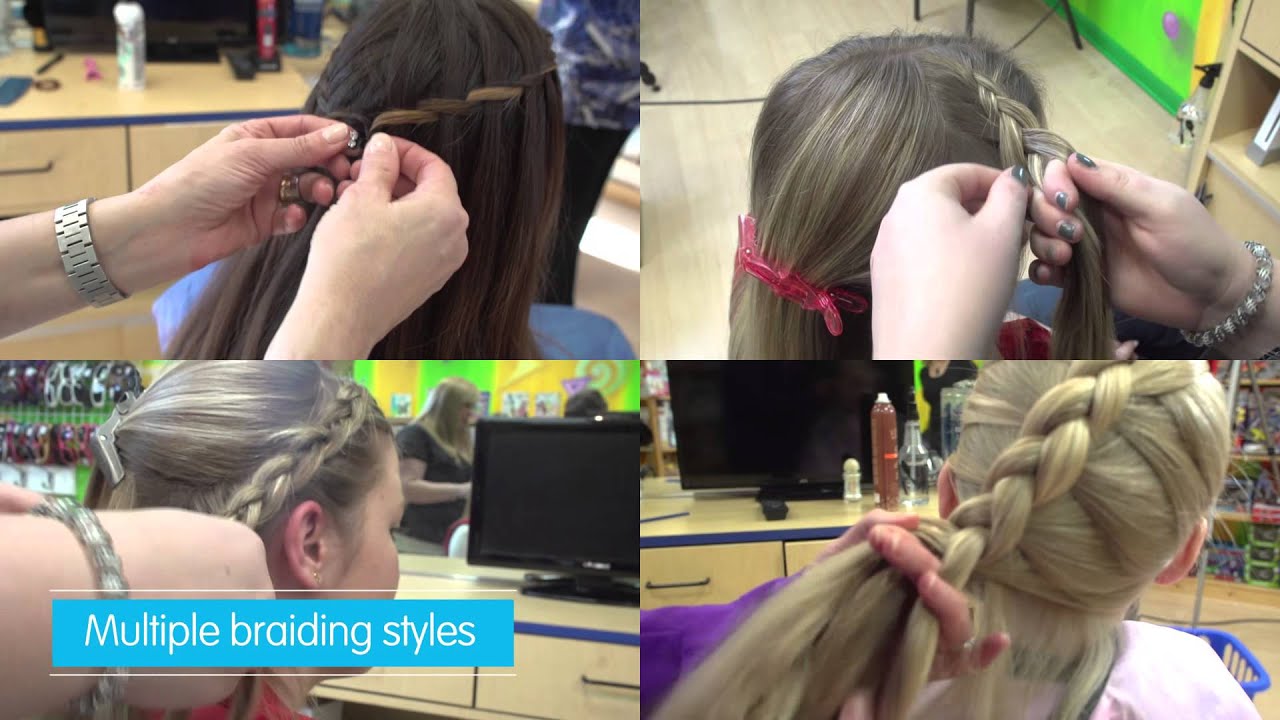 Braiding Class at KidSnips - YouTube