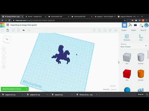 Importing an image into tinkercad - YouTube