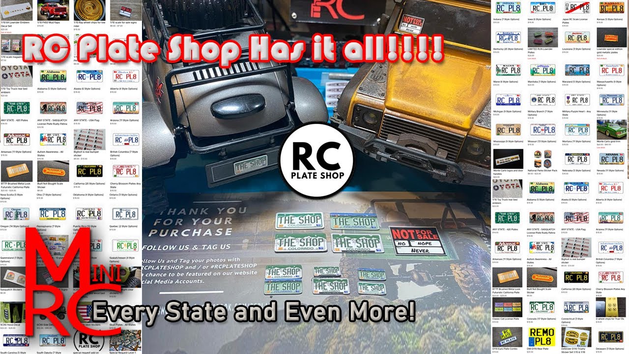 RC Plate Shop is bringing AMAZING detail and hundreds of options!! Even ...