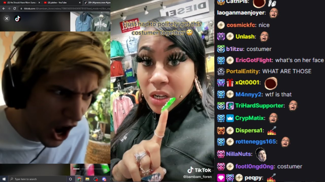 xQc and chat are shocked by these nails - YouTube