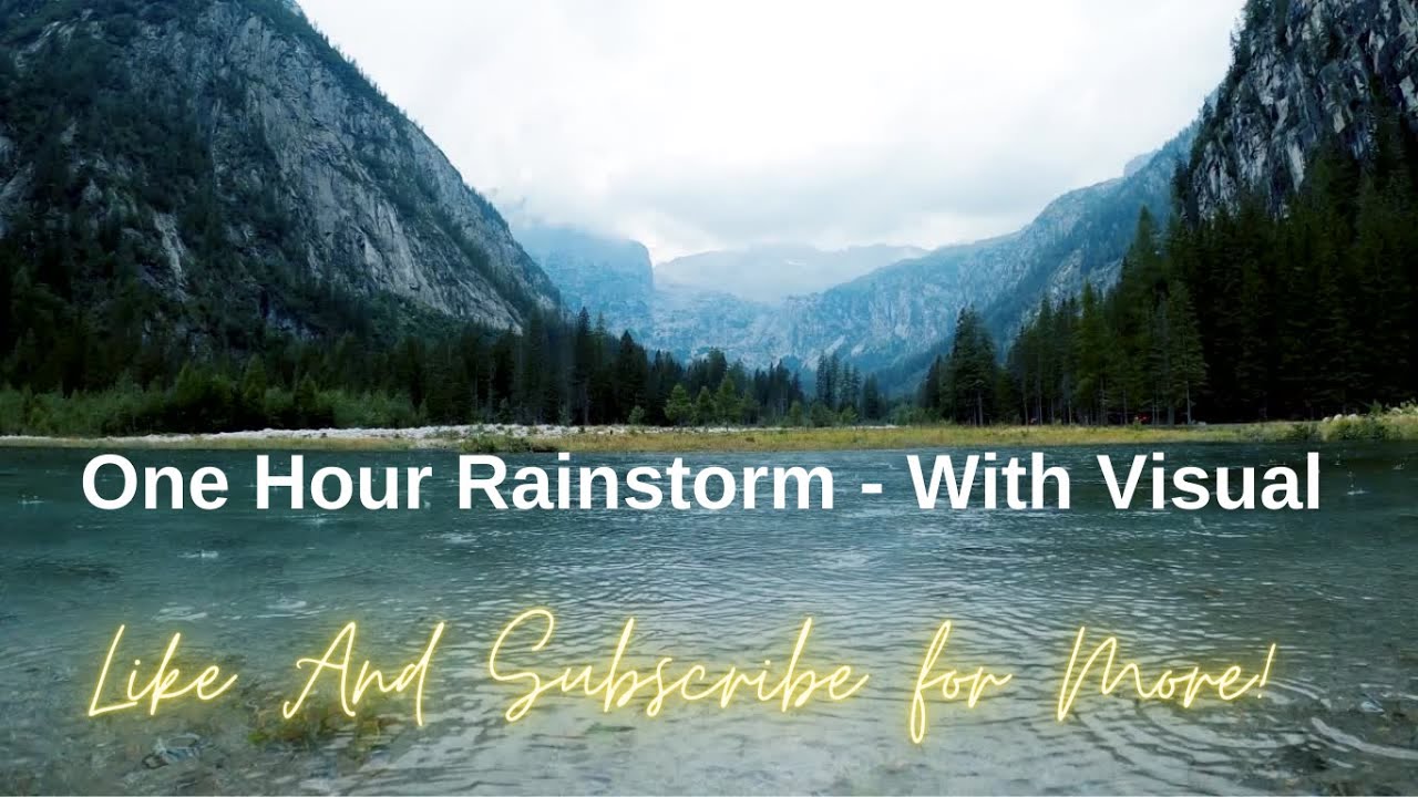 Rainstorm 4K - 1 Hour of Quality Rain and Thunder With Relaxing Visual ...