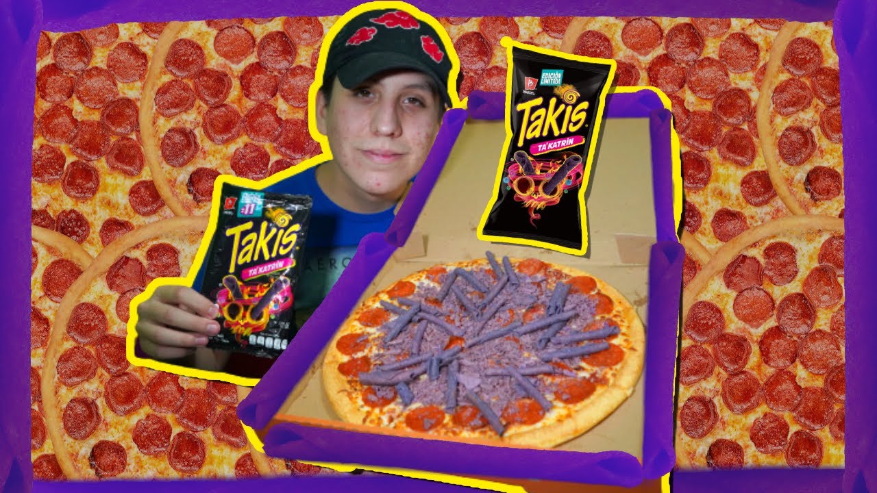 Probando PIZZA con TAKIS TA´KATRIN - YouTube