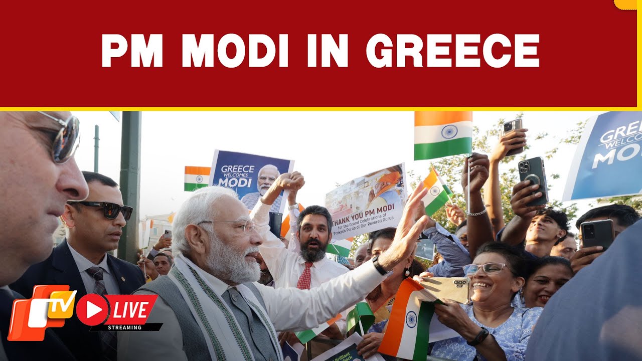 🔴LIVE | PM Narendra Modi Lands In Greece On One-Day Official Visit ...