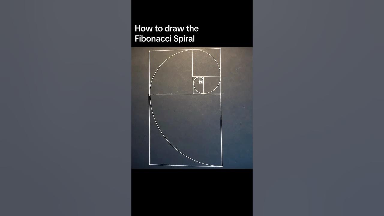How to draw the Fibonacci Spiral, golden rectangle - YouTube