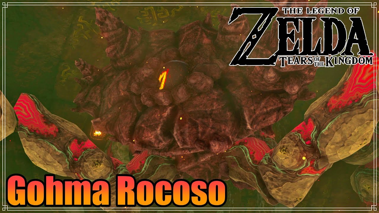 The Legend of Zelda Tears of the Kingdom Derrotar a Gohma Rocoso Lacra ...