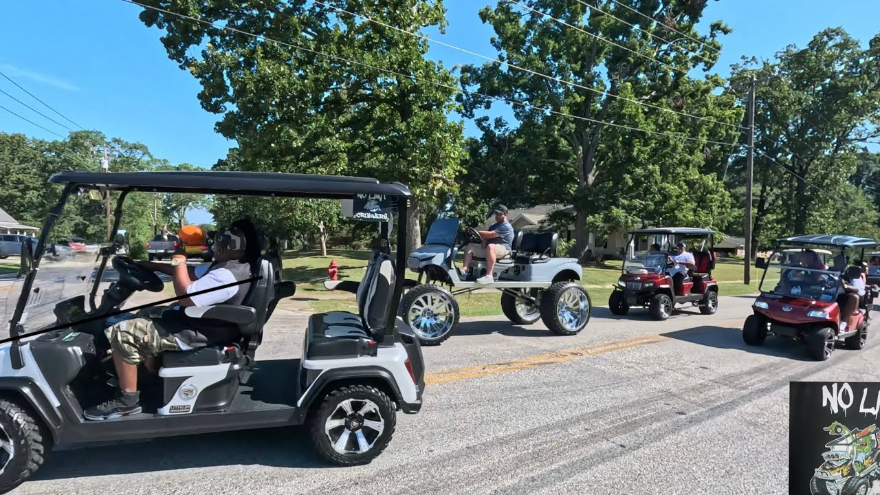 Epic Custom Golf Cart Show + City Cruise | No Limit Cruizers TAKE OVER ...