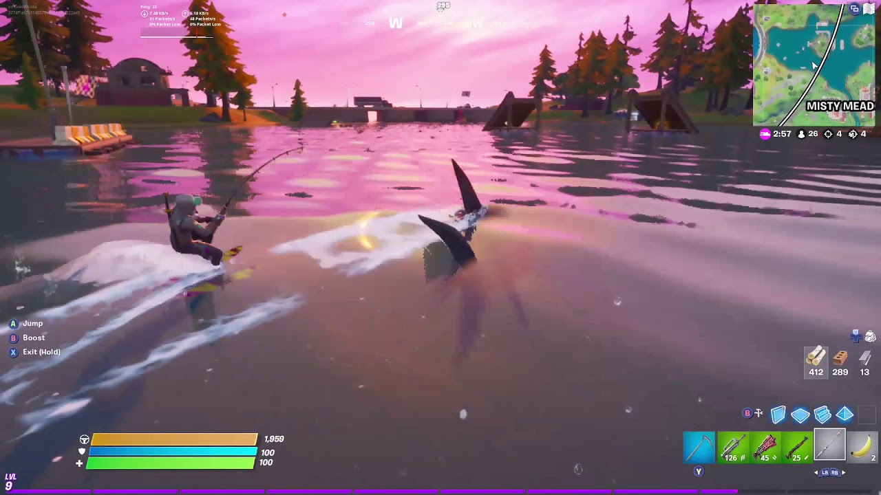 how to ride sharks in fortnite chapter 2 season 3 - YouTube