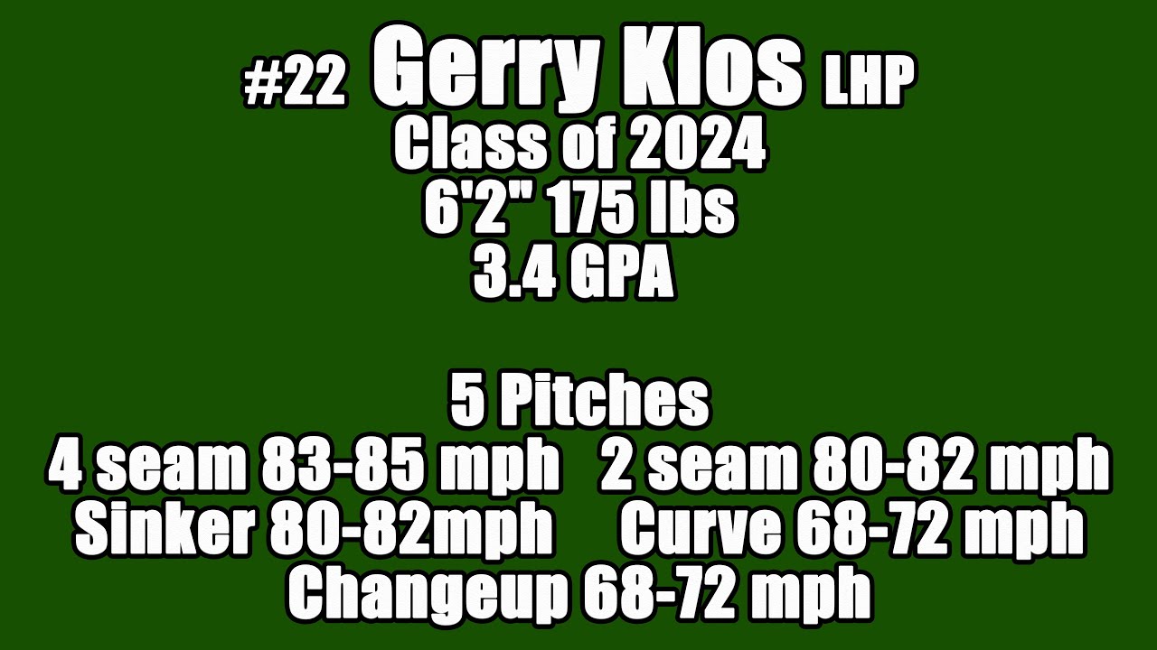 Gerry Klos: 13 Strike Outs in 6 IP - YouTube