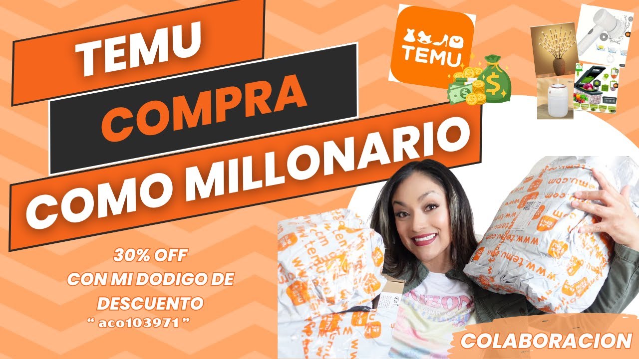 Haul de Temu 🛍+ Colaboracion🥰 / Obten un 30% de descuento con mi Codigo ...