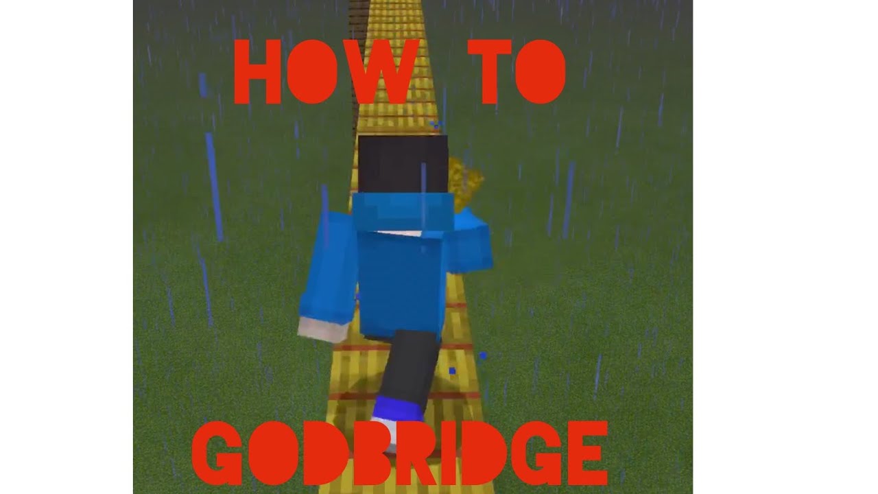 How to GODBRIDGE in Minecraft POCKET EDITION - YouTube