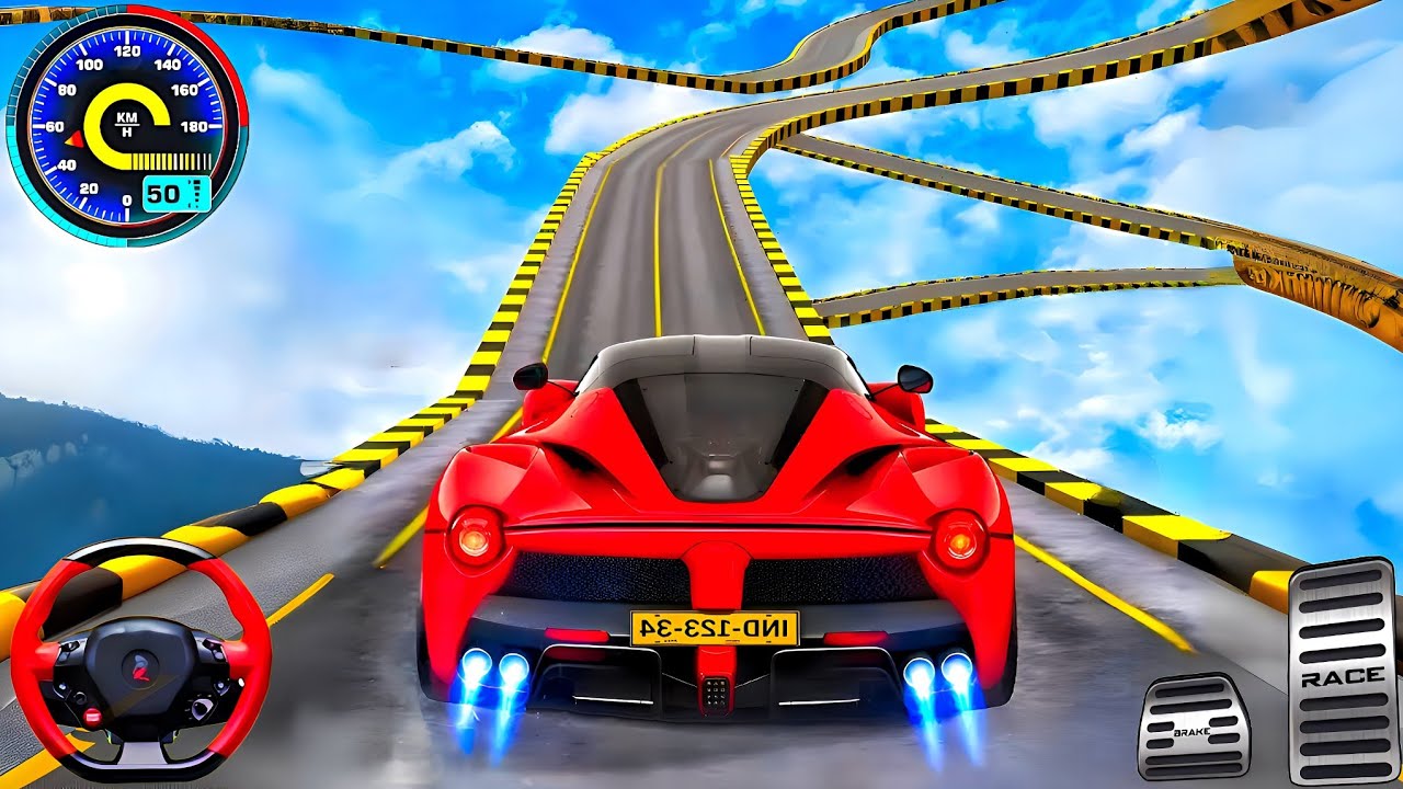 Extreme Mega Ramp Car Racing - GT Car Racing 3D - Android Gameplay ...