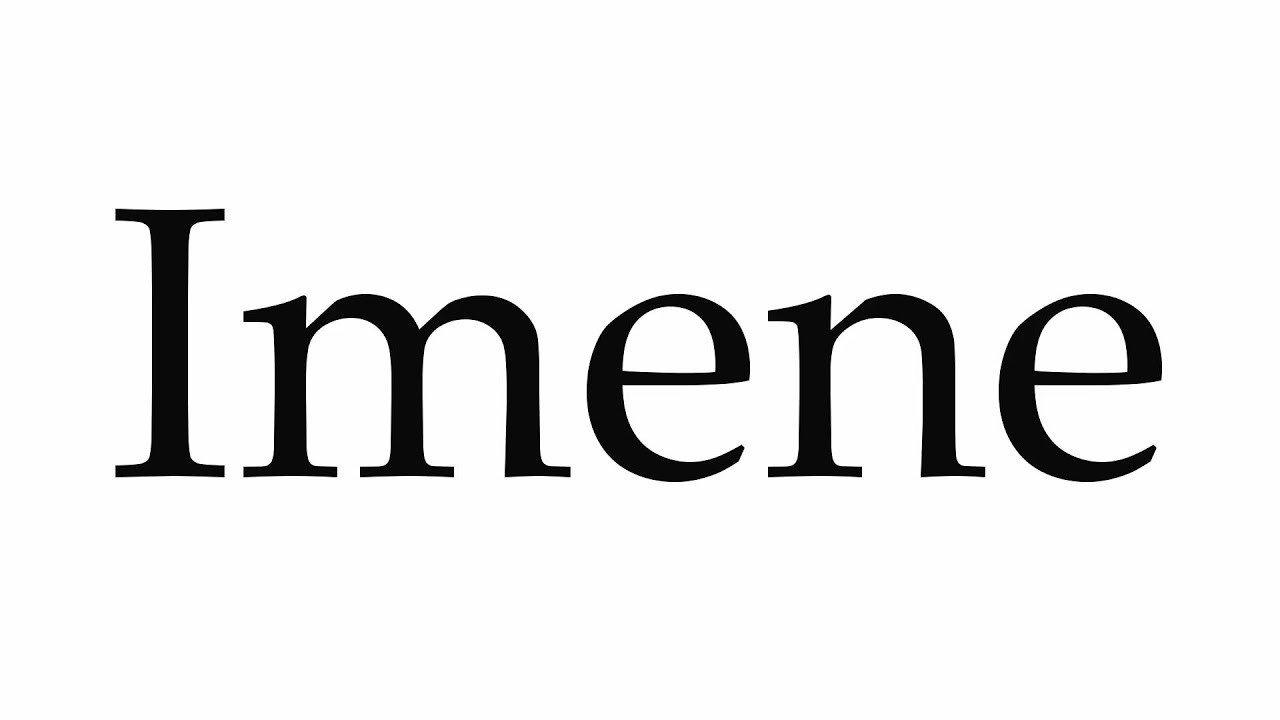 How to Pronounce Imene - YouTube