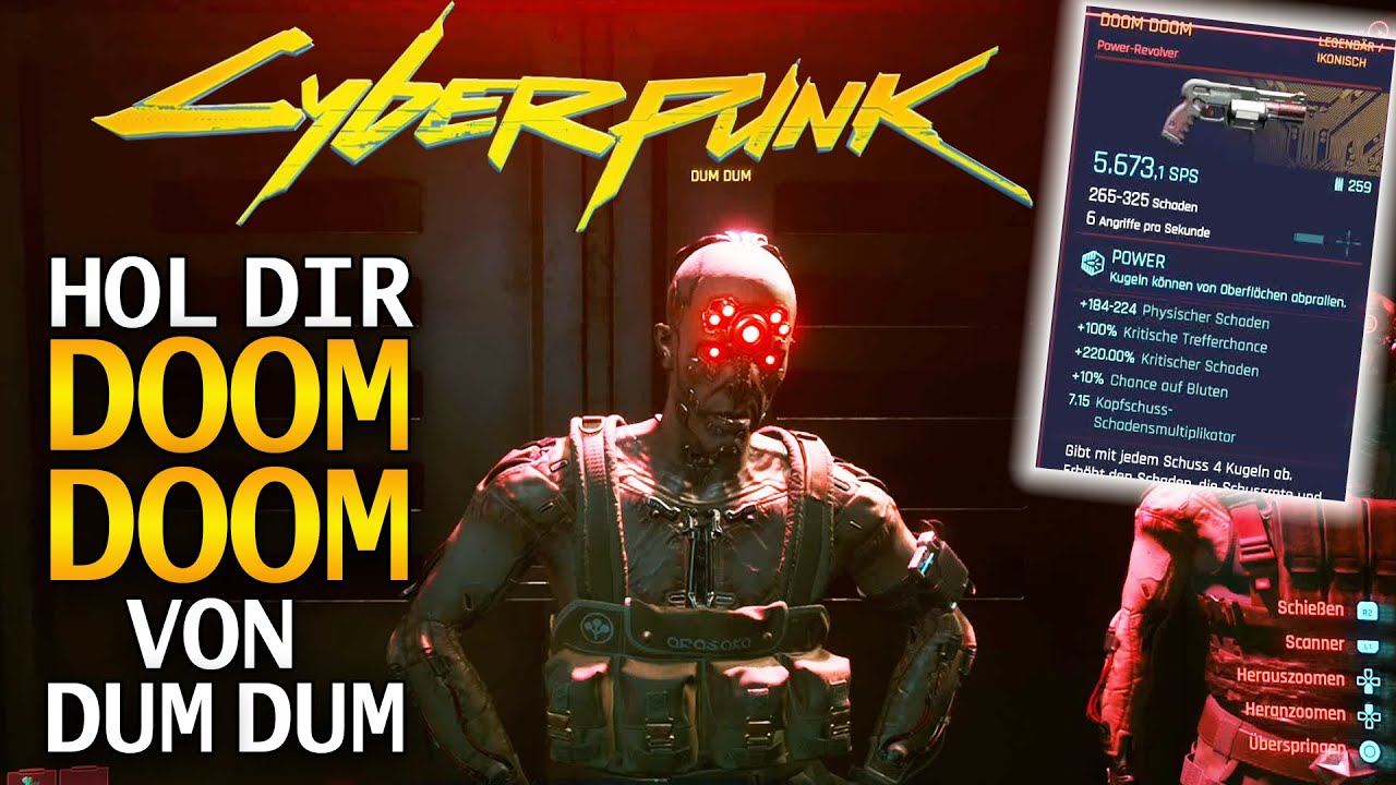 HOL DIR DOOM DOOM! Dum Dum's ikonischer Power Revolver // Cyberpunk ...