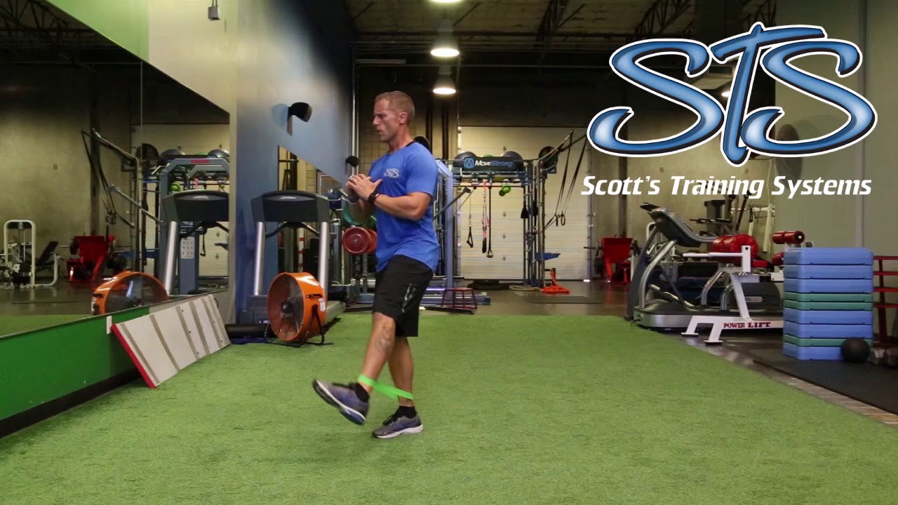 Mini Band Front Leg Raises - YouTube