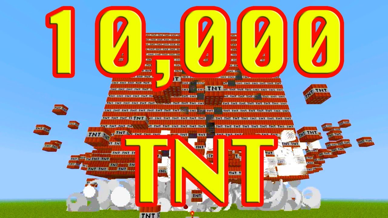 10,000 EXPLODING TNT!!! (Minecraft) - YouTube