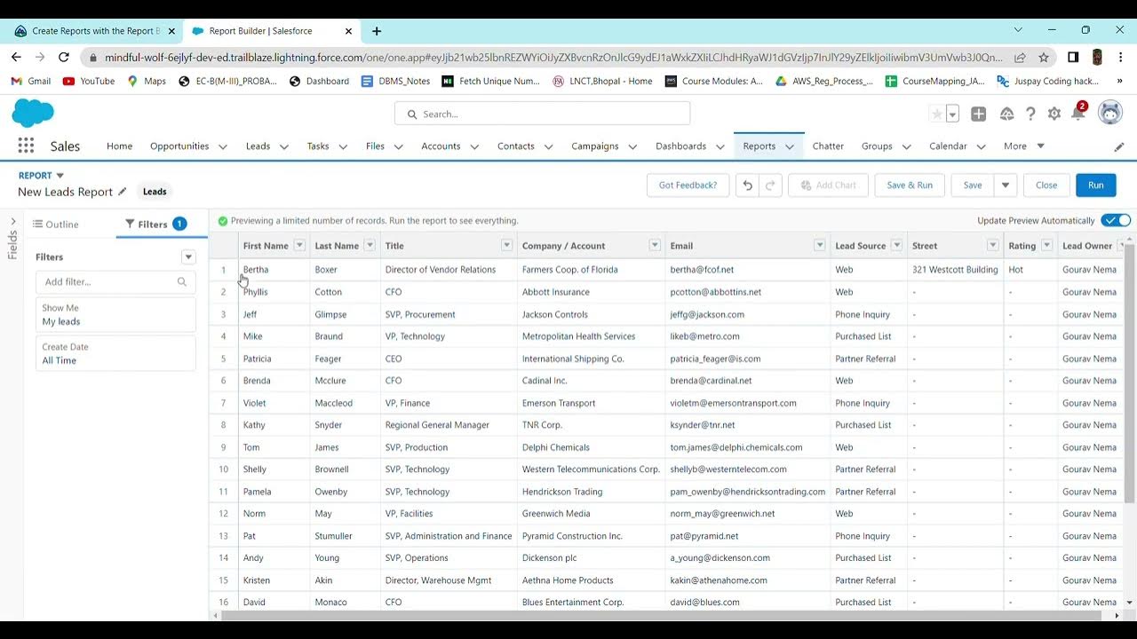 Reports & Dashboards for Lightning Experience Create Reports with the Report Builder - YouTube