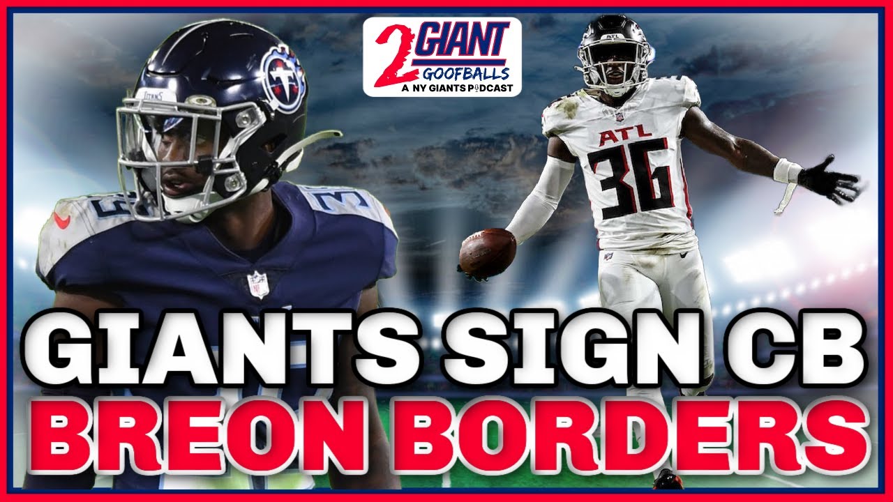 Giants Lock In Veteran CB Breon Borders - Former Tennessee Titan - YouTube